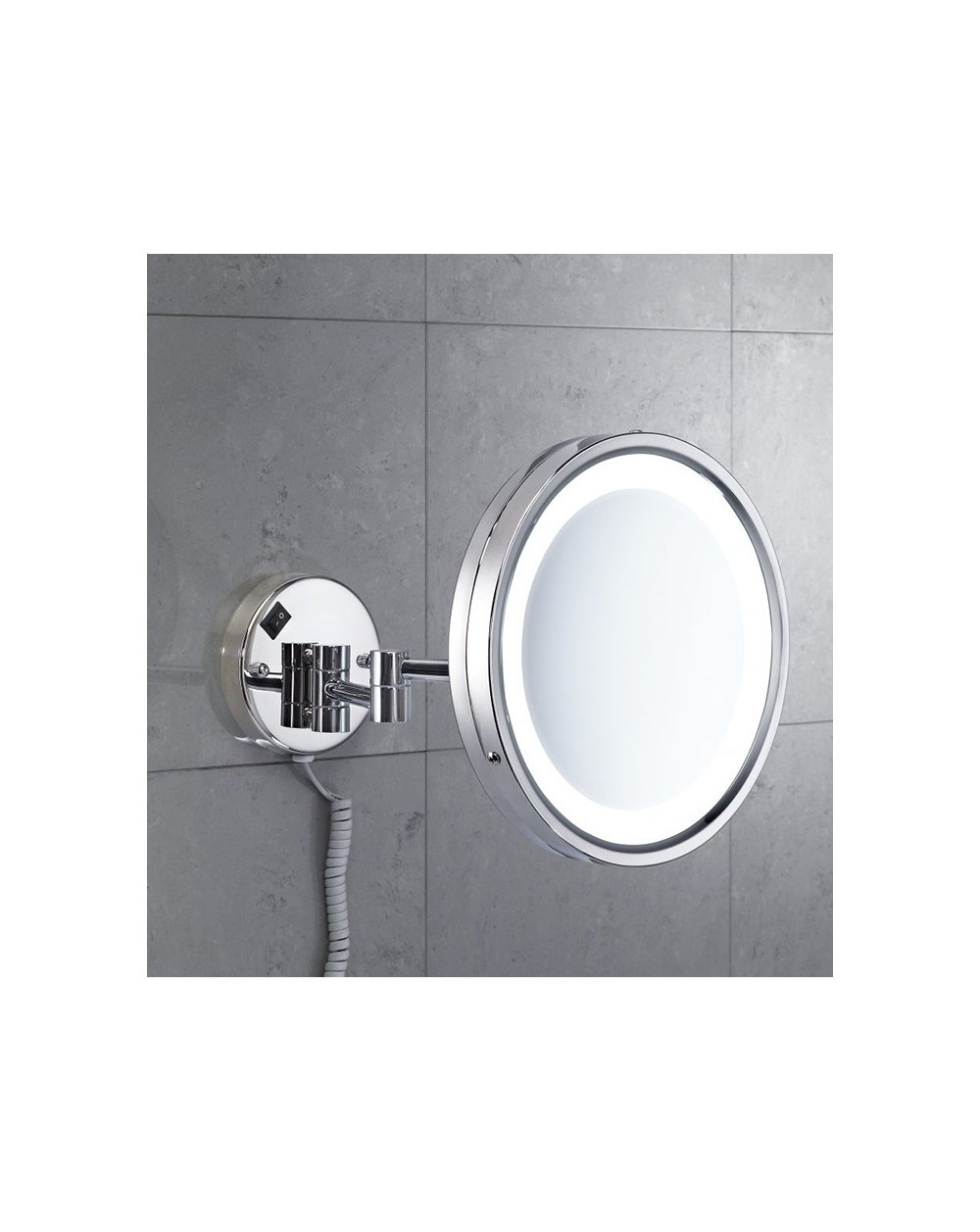 Gedy Vincent kosmetinis veidrodis su LED apšvietimu, 5x didinantis